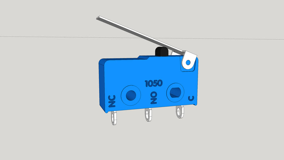 microswitch MARQUARDT 1050 50E3 T100 series 19.8 × 10.0 × 6.4 mm | 3D ...