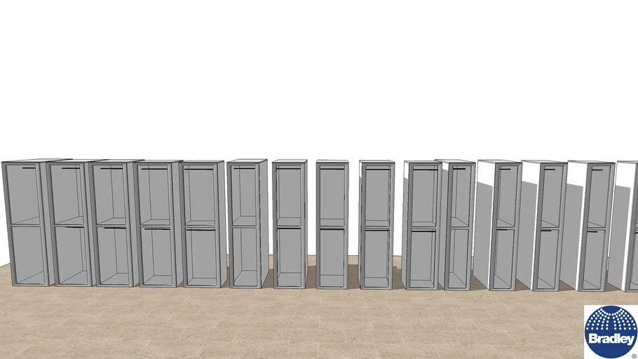 Cubby Lenox Locker Double Tier 60' High | 3D Warehouse