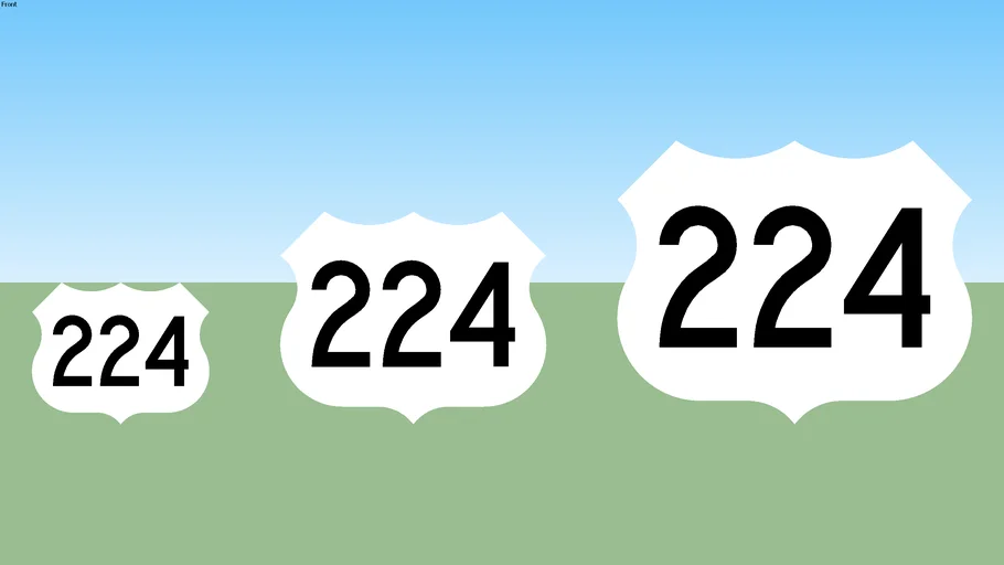 U.S. 224 Sign | 3D Warehouse