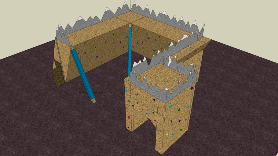 Camp Split Rock Wall | 3D Warehouse