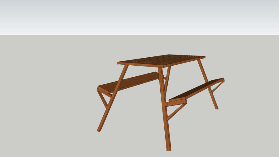 meja taman | 3D Warehouse