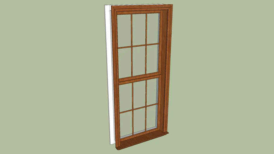 Double HungJeffersonian Classroom Window | 3D Warehouse