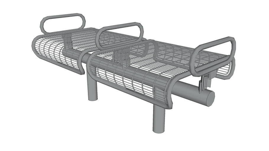 Plexus 2 Seat Bench | 3D Warehouse
