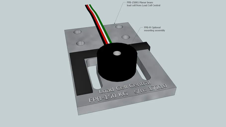 Load cell planar beam | 3D Warehouse
