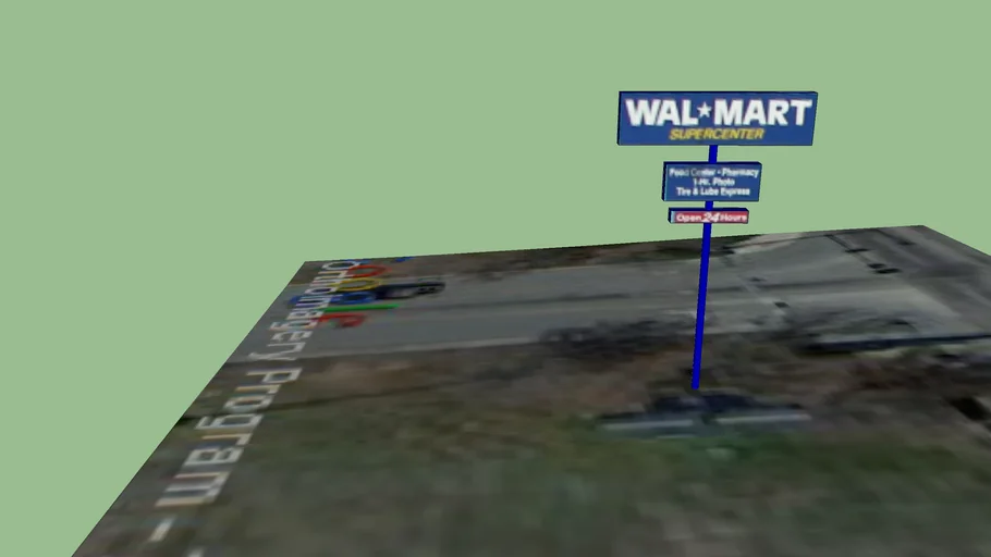 WalMart sign | 3D Warehouse