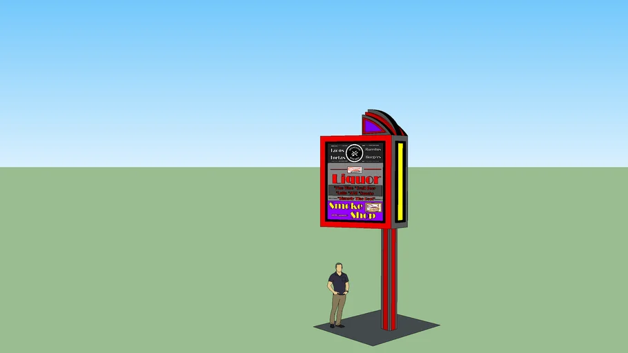 ShoppingCenter Sign (BigB) | 3D Warehouse