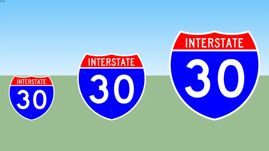 Interstate 30 Sign | 3D Warehouse