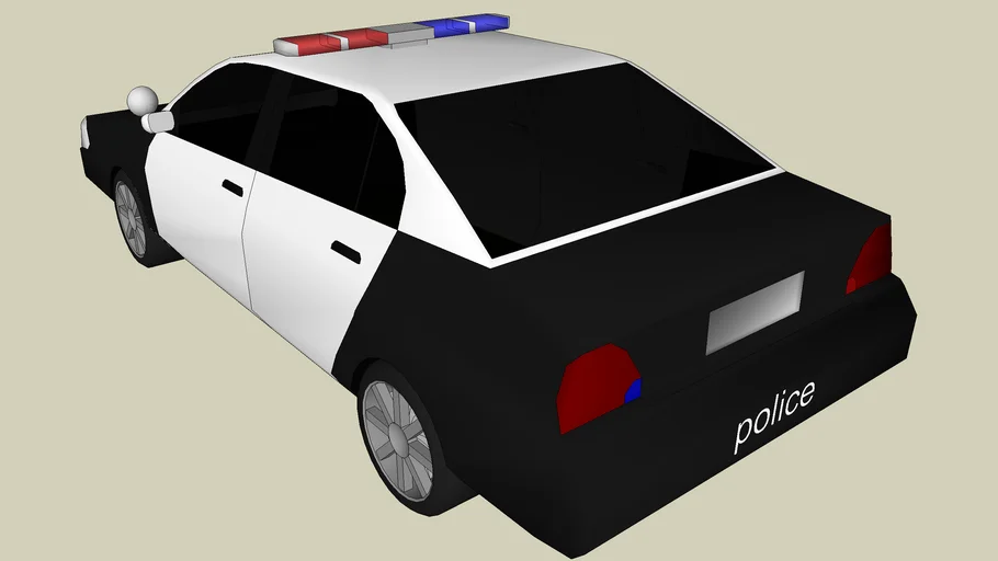 police car | 3D Warehouse