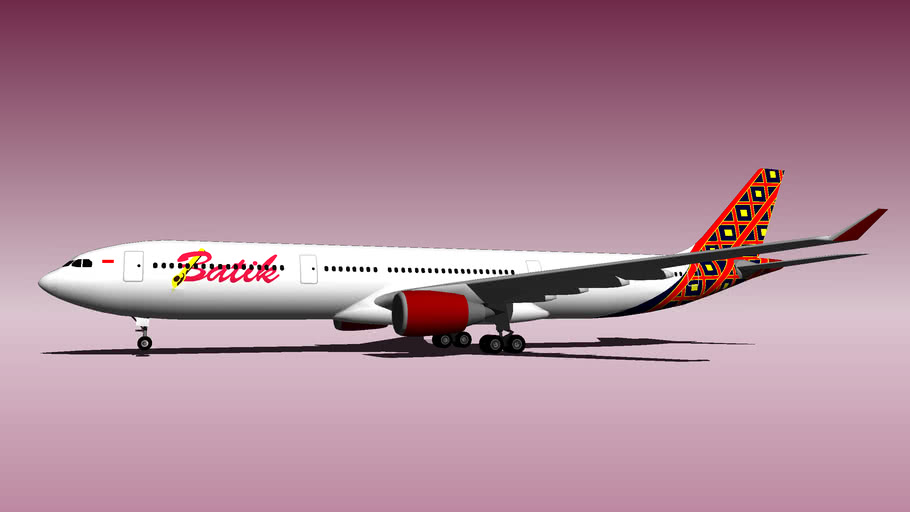 Batik Air Airbus-A330-300 X | 3D Warehouse
