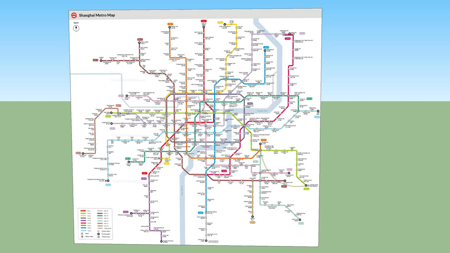 Shanghai subway map | 3D Warehouse