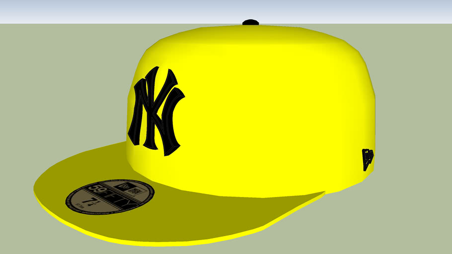 Yellow & black New York 59fifty cap | 3D Warehouse