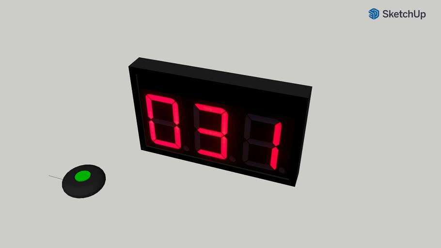 queue number display | 3D Warehouse