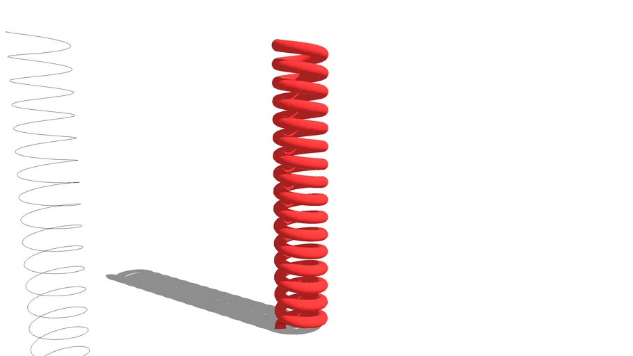 Red spring | 3D Warehouse