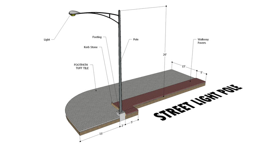 Street Light Pole | 3D Warehouse