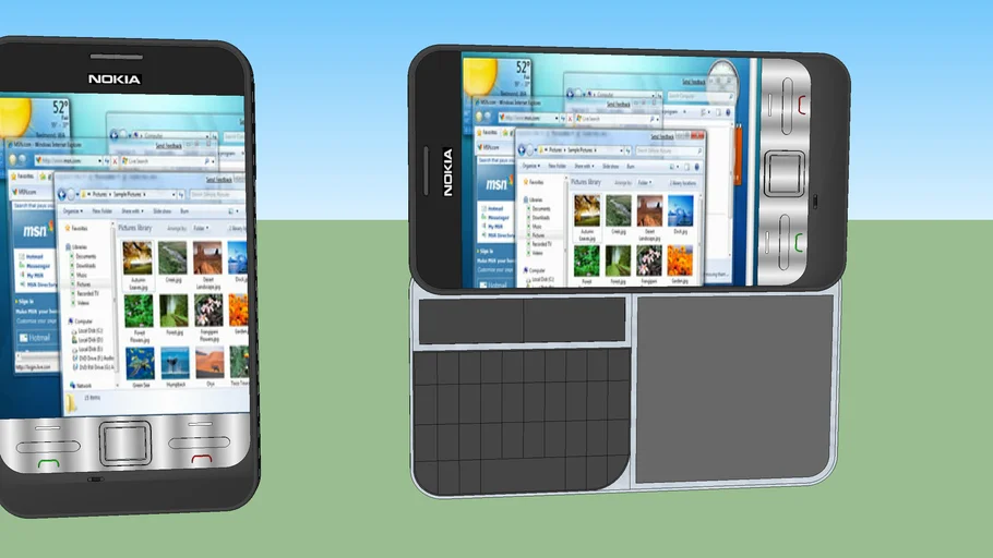 Cell phone Nokia E5 Touch | 3D Warehouse