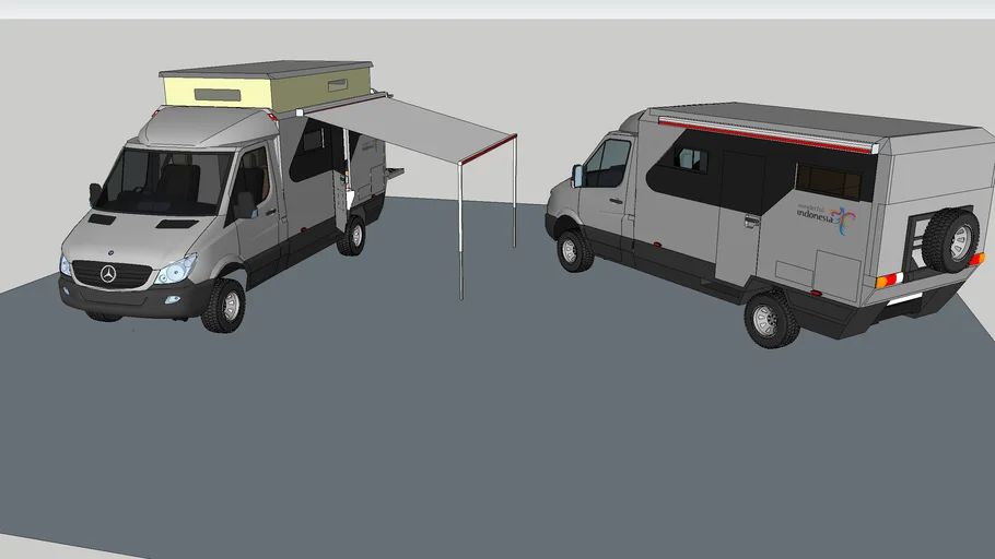 Mercedes Sprinter A2 Campervans Wonderful Indonesia | 3D Warehouse