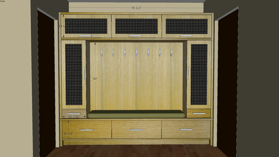 Entry / mudroom storage | 3D Warehouse