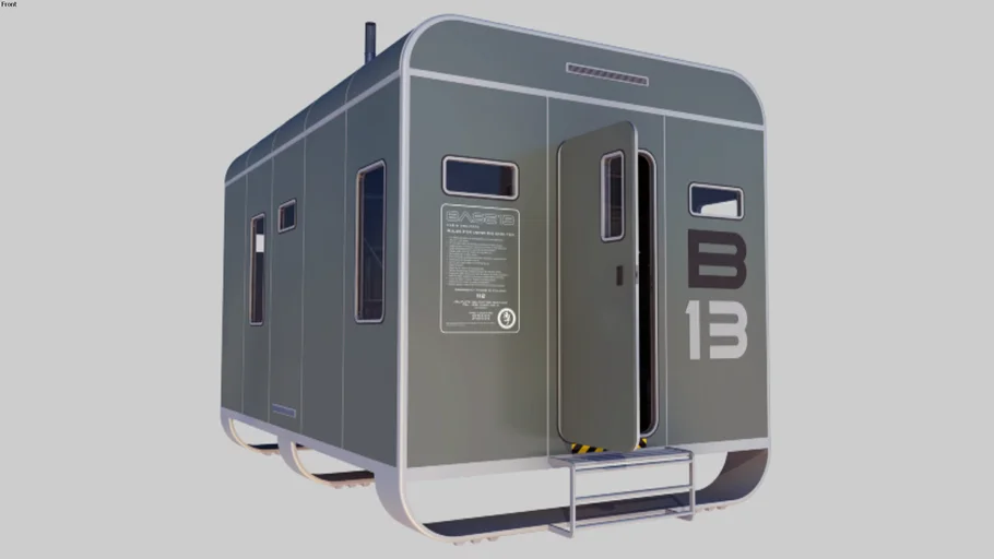 BASE 13 shelter / cabin / hut - NATO GREEN | 3D Warehouse