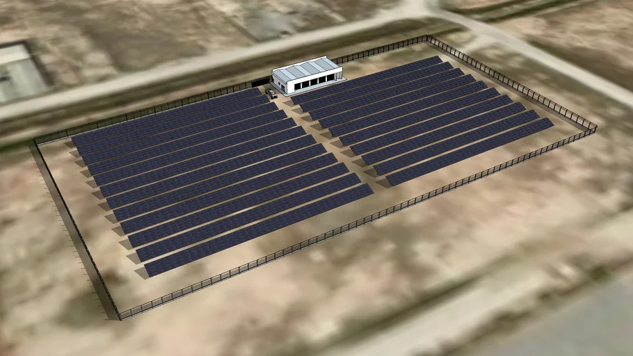 1 MWp PV farm - Ground mounted | 3D Warehouse
