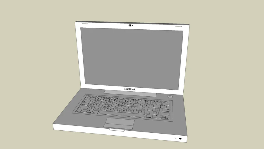 Mac Laptop figure | 3D Warehouse