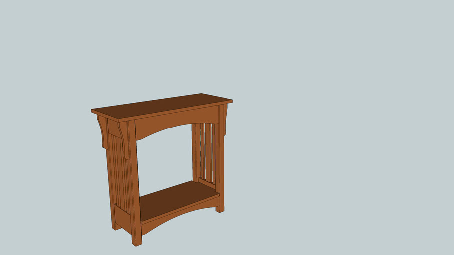 Small Craftsman Hall Table | 3D Warehouse