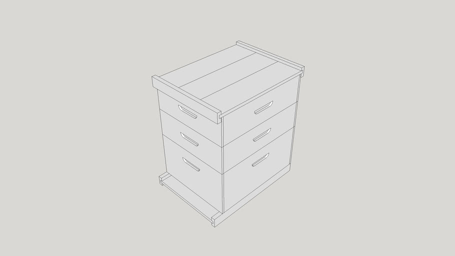 Colmeia Langstroth ABNT NBR 15713:2009 | 3D Warehouse