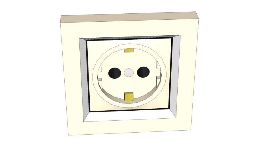 Euro 220V Socket | 3D Warehouse