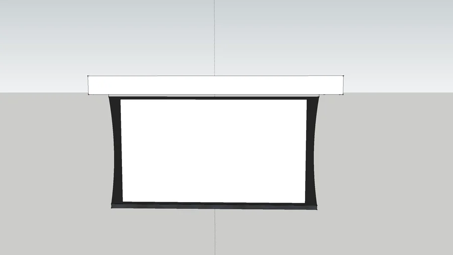 Stewart Filmscreen Stealth Roll up Screen 100inch diagonal | 3D Warehouse