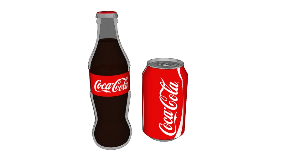 Bottle and Tin Coca Cola | 3D Warehouse