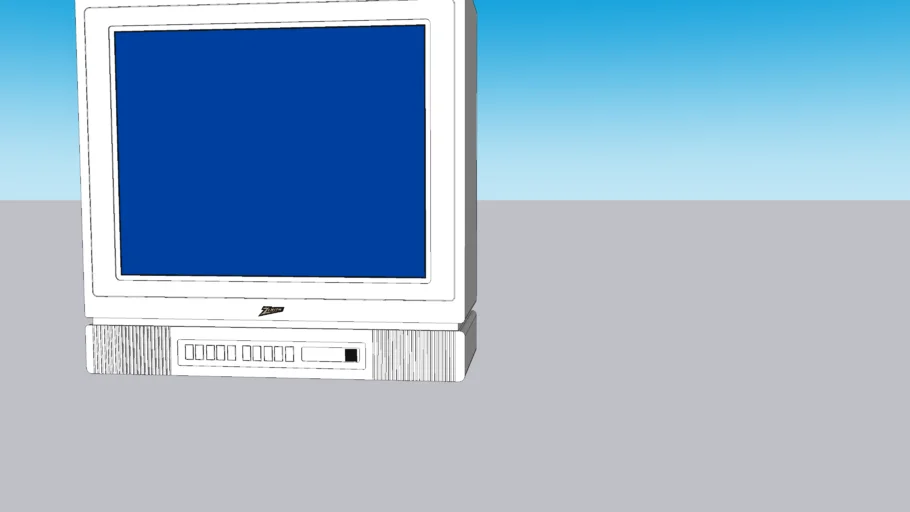 Zenith - Sentry 2 - CRT TV (common chassis) (white) | 3D Warehouse