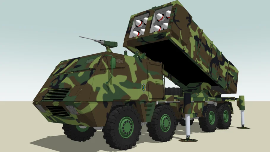 Astros III AV-LMU Multi launch rocket system | 3D Warehouse