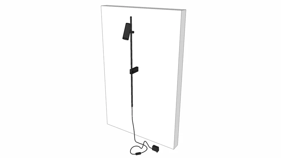 Arandela Gras - Preto | 3D Warehouse