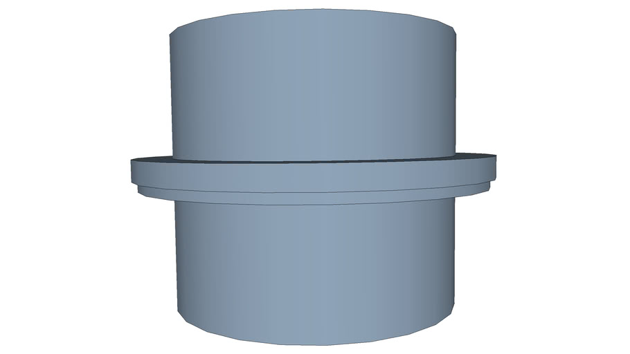 PVC union 110 mm cement | 3D Warehouse