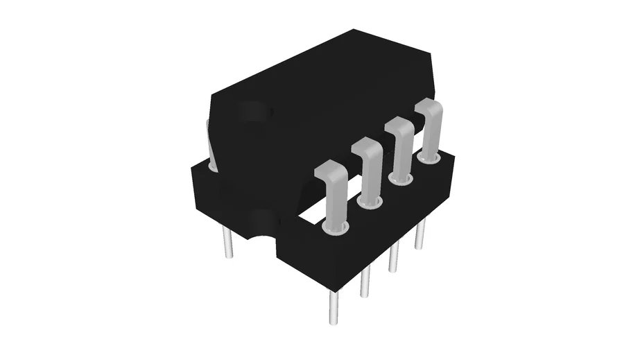 DIP8 Package on Socket | 3D Warehouse