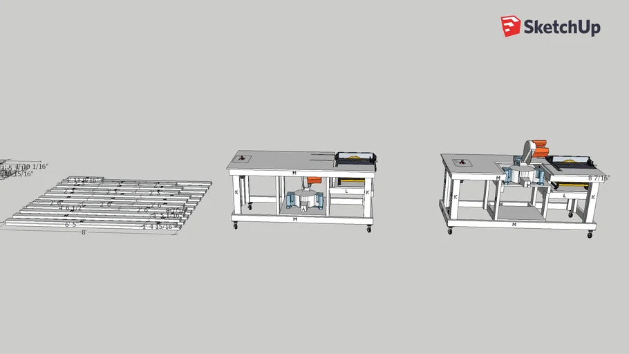 Versatile Workbench For Table Saw, Mitre Saw, & Router Youtube ...