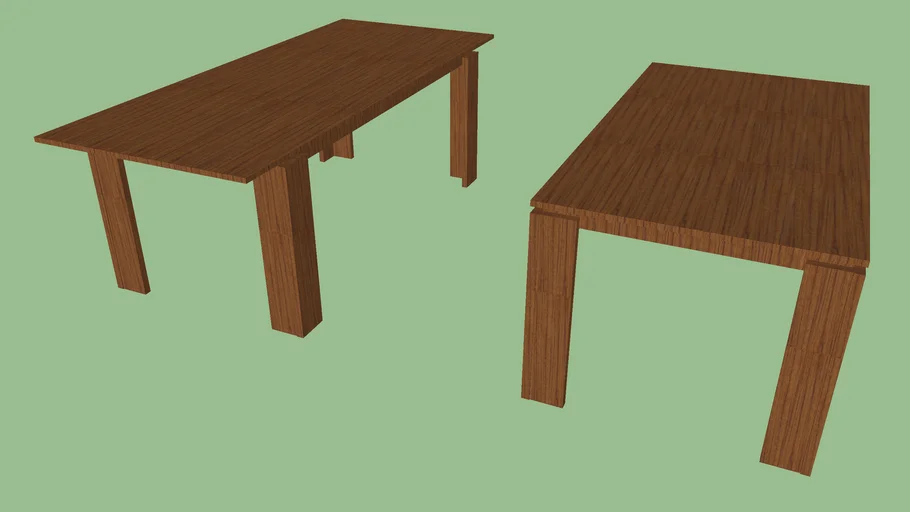 LAZZONI MAS720 EXTENDABLE DINING TABLE MEDIUM (67') | 3D Warehouse