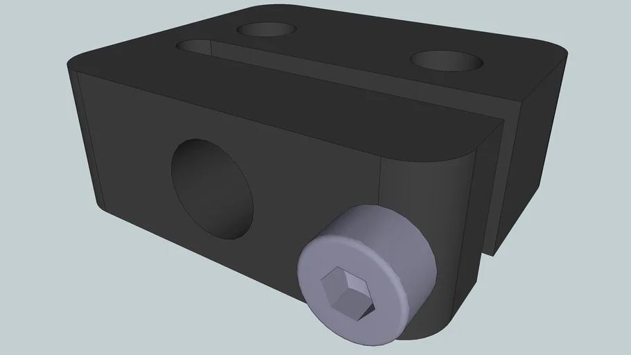 Delrin anti backslash nut for M8 lead screw | 3D Warehouse