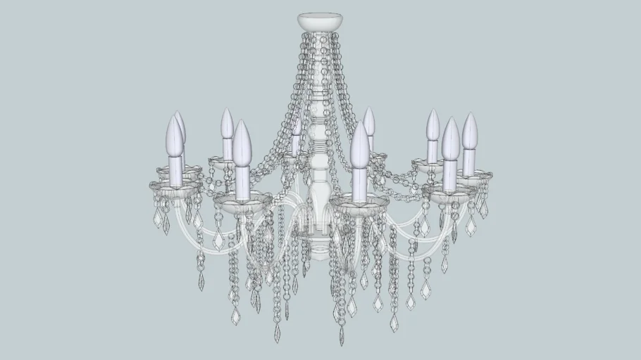 Lustre de cristal | 3D Warehouse