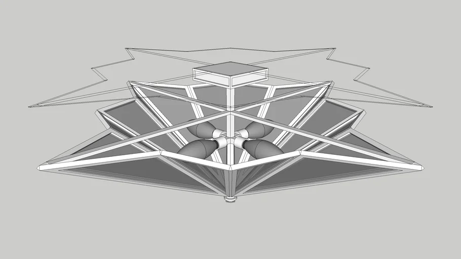 Star Shaped Ceiling Light | 3D Warehouse