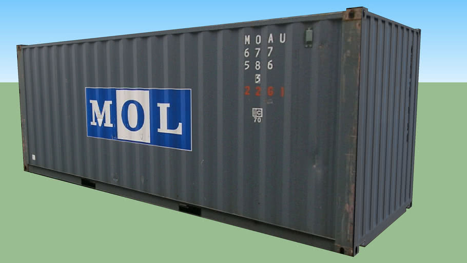 MOL Container 20` Model 2 | 3D Warehouse