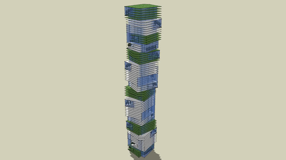 green skyscraper | 3D Warehouse