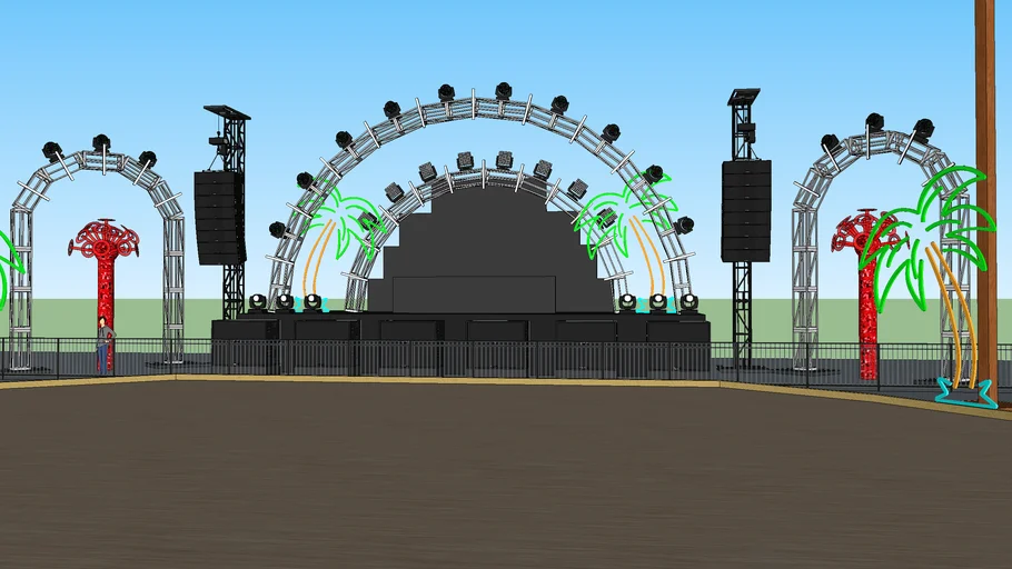 Electric Beach stage | 3D Warehouse
