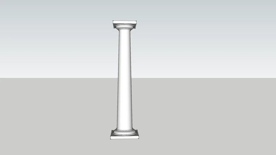 Variation on Doric Column | 3D Warehouse