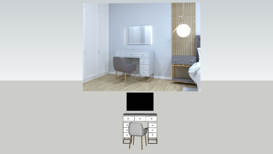 makeup table | 3D Warehouse