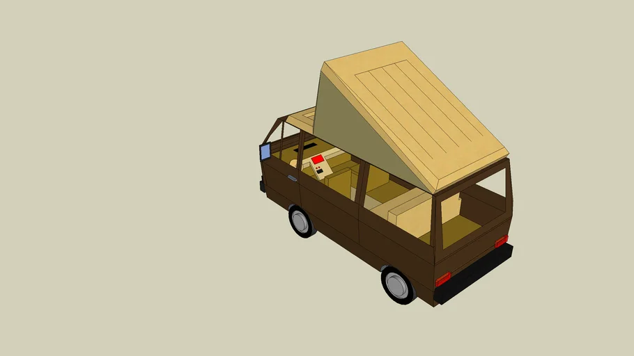 vw vanagon with interior | 3D Warehouse