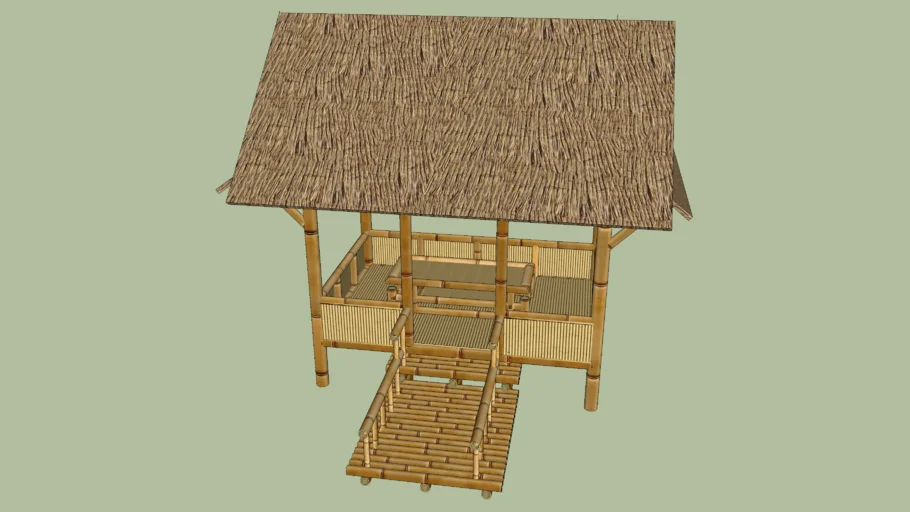 Bamboo Gazebo | 3D Warehouse
