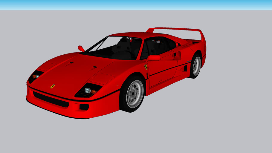 Ferrari F40 (Road) | 3D Warehouse
