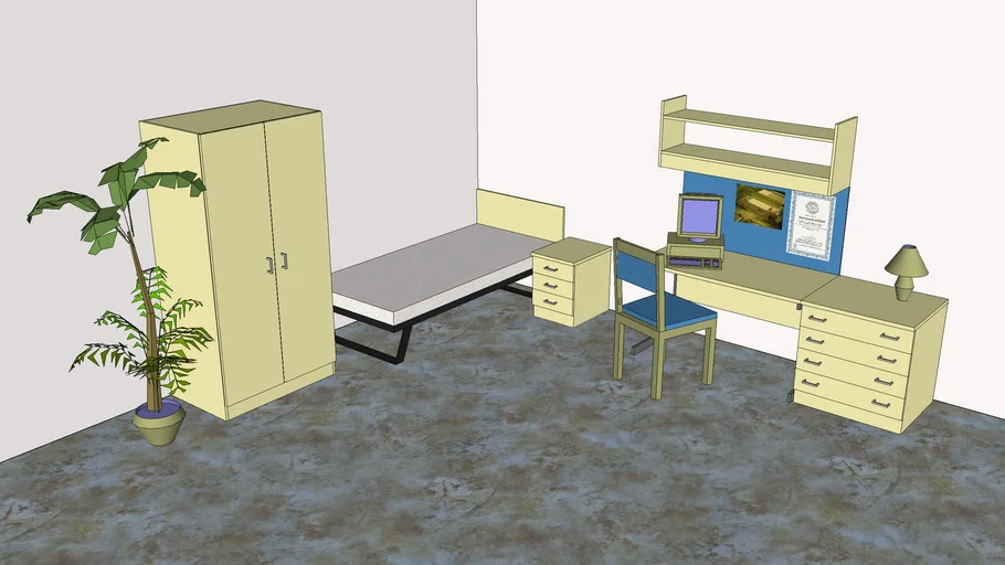 University residential furniture | 3D Warehouse