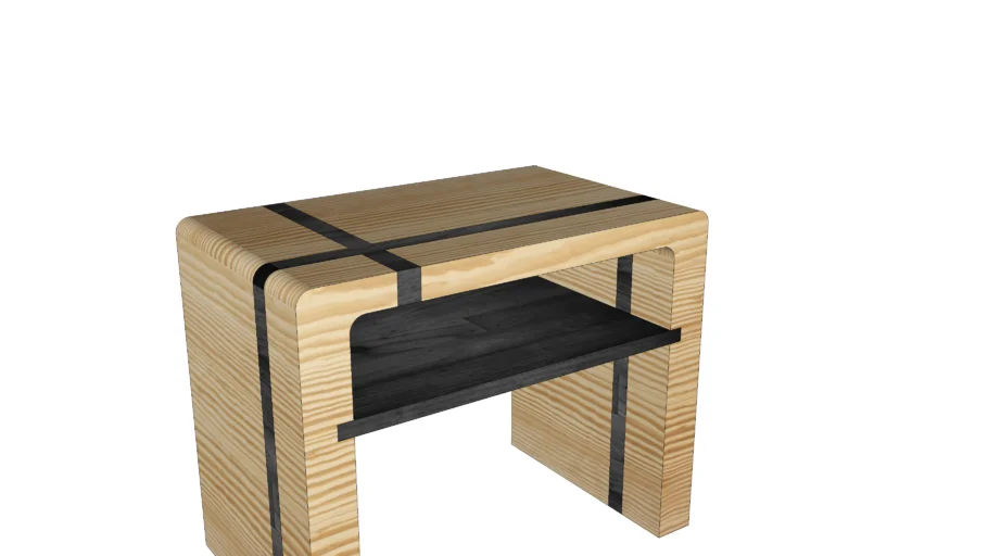 wood side table | 3D Warehouse