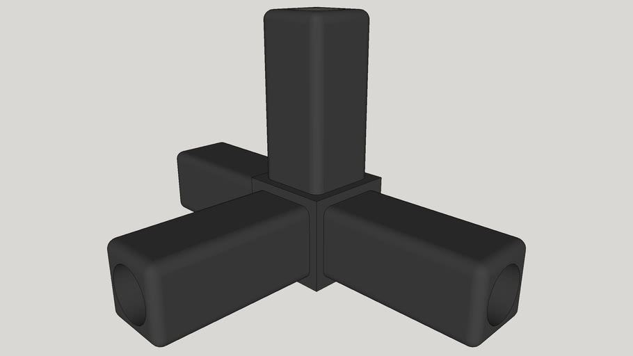 Connect-it 25mm 4-way | 3D Warehouse